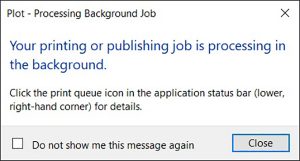 A plot or publish job is already being...autocad | KIẾN THỨC PLUS.VN